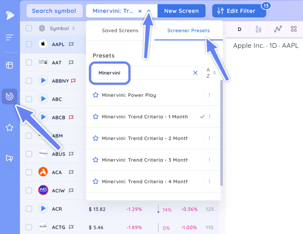 How Mark Minervini Screens For Winning Stocks | Deepvue