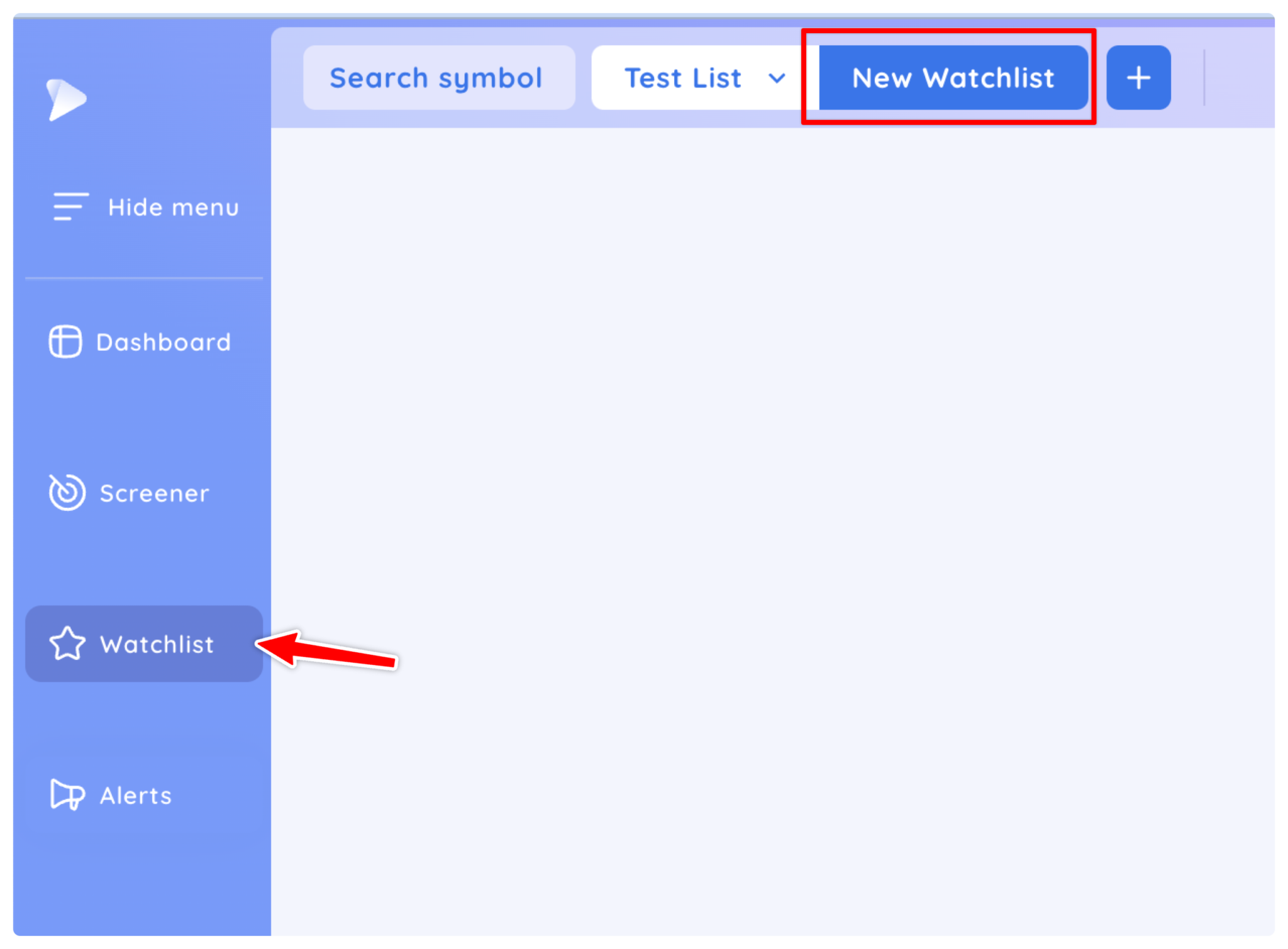 Creating a Watchlist | Deepvue