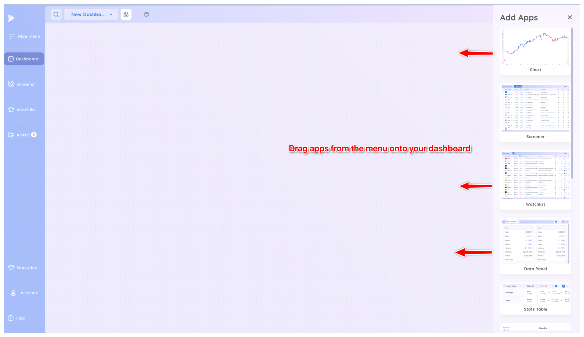 Creating a Custom Dashboard | Deepvue
