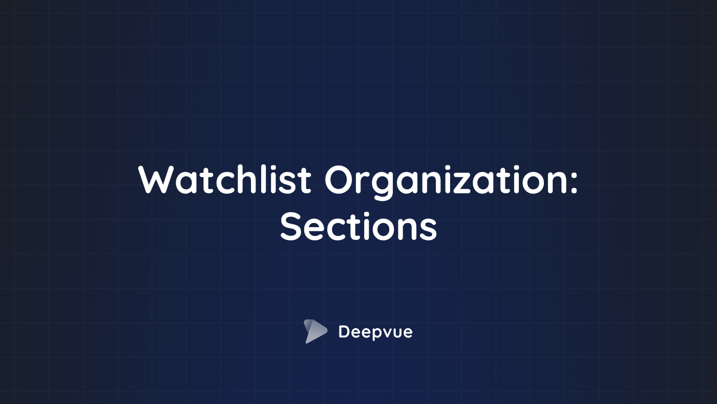 New Watchlist Sections: 3 Ways to Master Stock Watchlist Organization ... New Watchlist Sections: 3 Ways to Master Stock Watchlist Organization ...