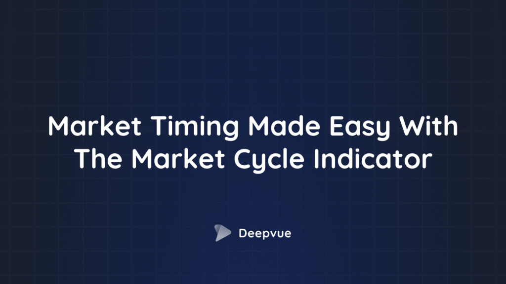 Market Timing Made Easy With The Market Cycle Indicator | Deepvue