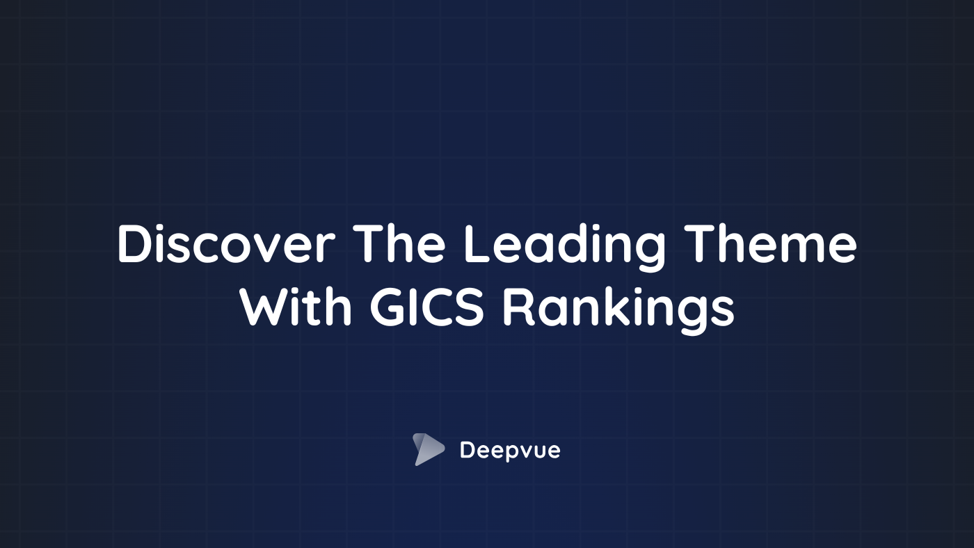 Discover The Leading Theme With GICS Rankings: Global Industry Classification Standard Ranked ...